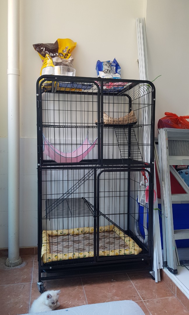 4-tier Cat Cage, Pet Supplies, Homes & Other Pet Accessories on Carousell