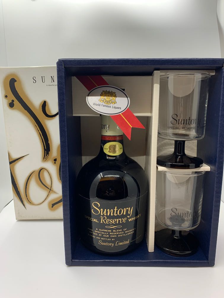 日本威士忌 Suntory Special Reserve Whisky Box Set, 嘢食 & 嘢飲, 酒精飲料 - Carousell