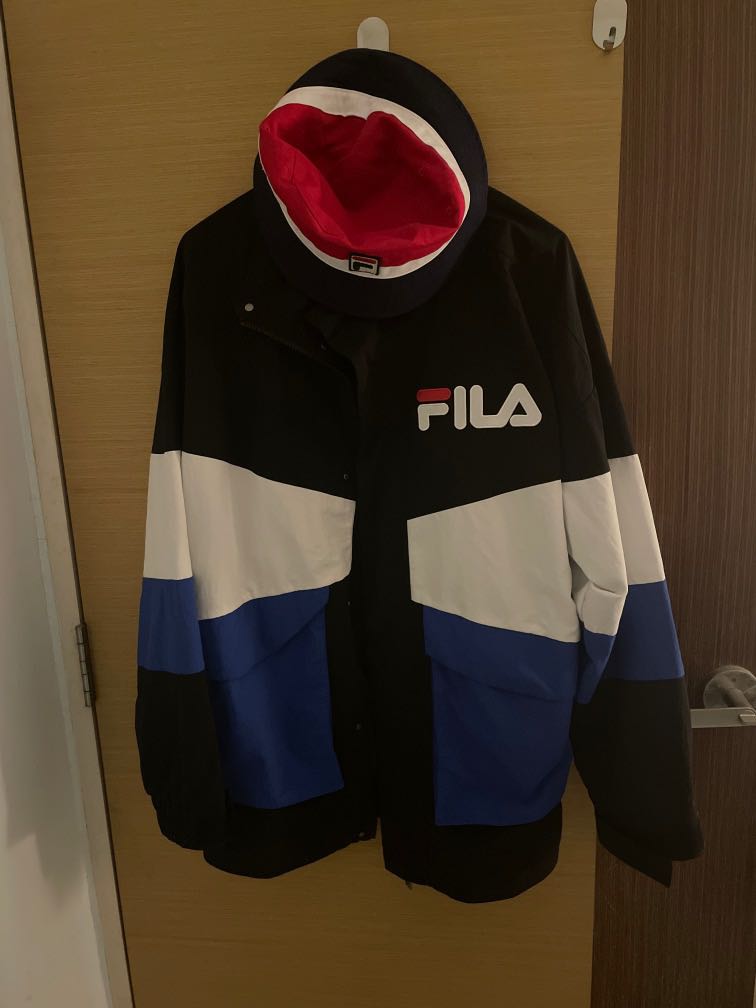 AUTHENTIC FILA BOMBER JACKET + BUCKET HAT (U.P $268), Men's Fashion ...