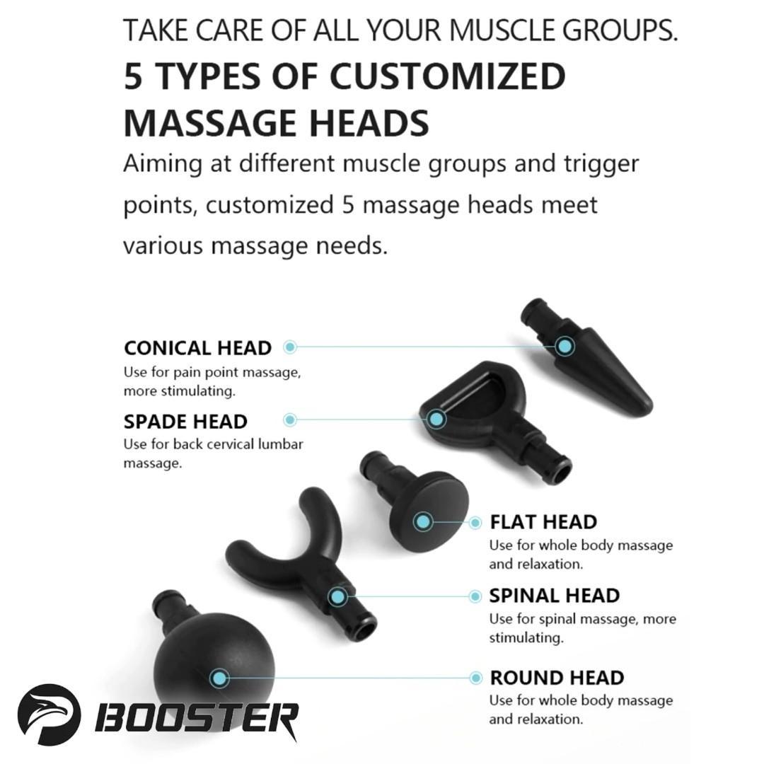 BOOSTER E Massage Gun with Percussive Therapy, that helps mobility ...