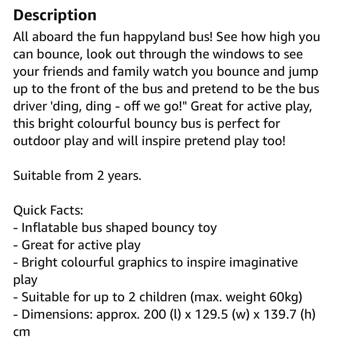 Bouncy Bus Bouncing Castle from ELC, Hobbies & Toys, Toys & Games on ...