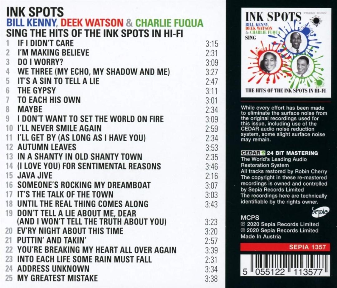 CD | Ink Spots Bill Kenny,Deek Watson & Charlie Fuqua |[ Sing The Hits ...