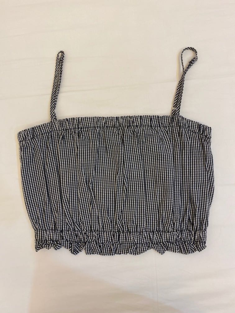 Checkered Tube Top, Women's Fashion, Tops, Other Tops on Carousell