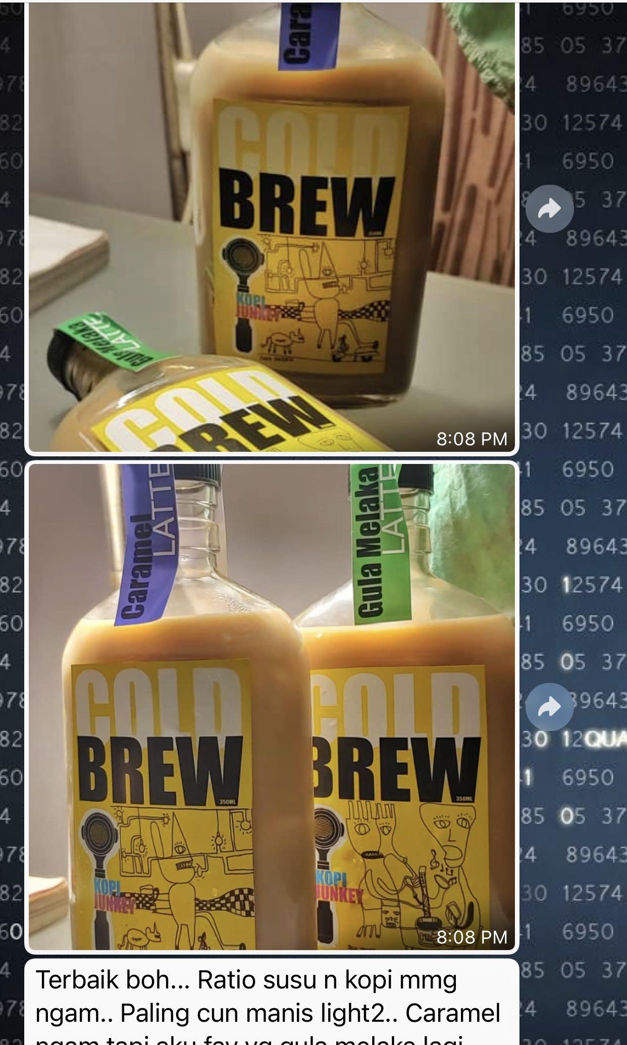 Coffee Lattè Ais Arabica Premium HomeBrew kopi Botol, Food & Drinks ...