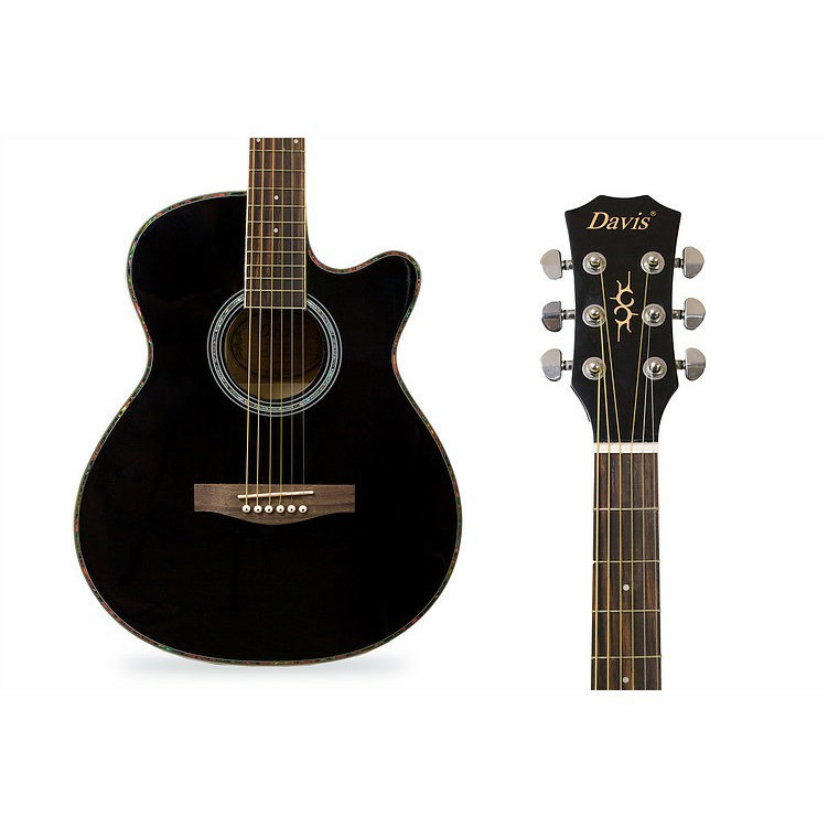 Davis Slim Acoustic Guitar w/ case, Hobbies & Toys, Music & Media, CDs ...