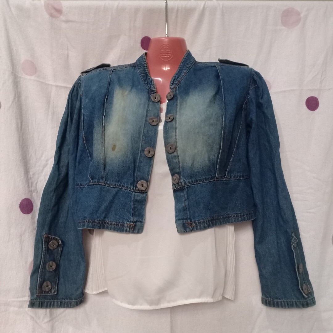 Denim Bolero, Women's Fashion, Coats, Jackets and Outerwear on Carousell