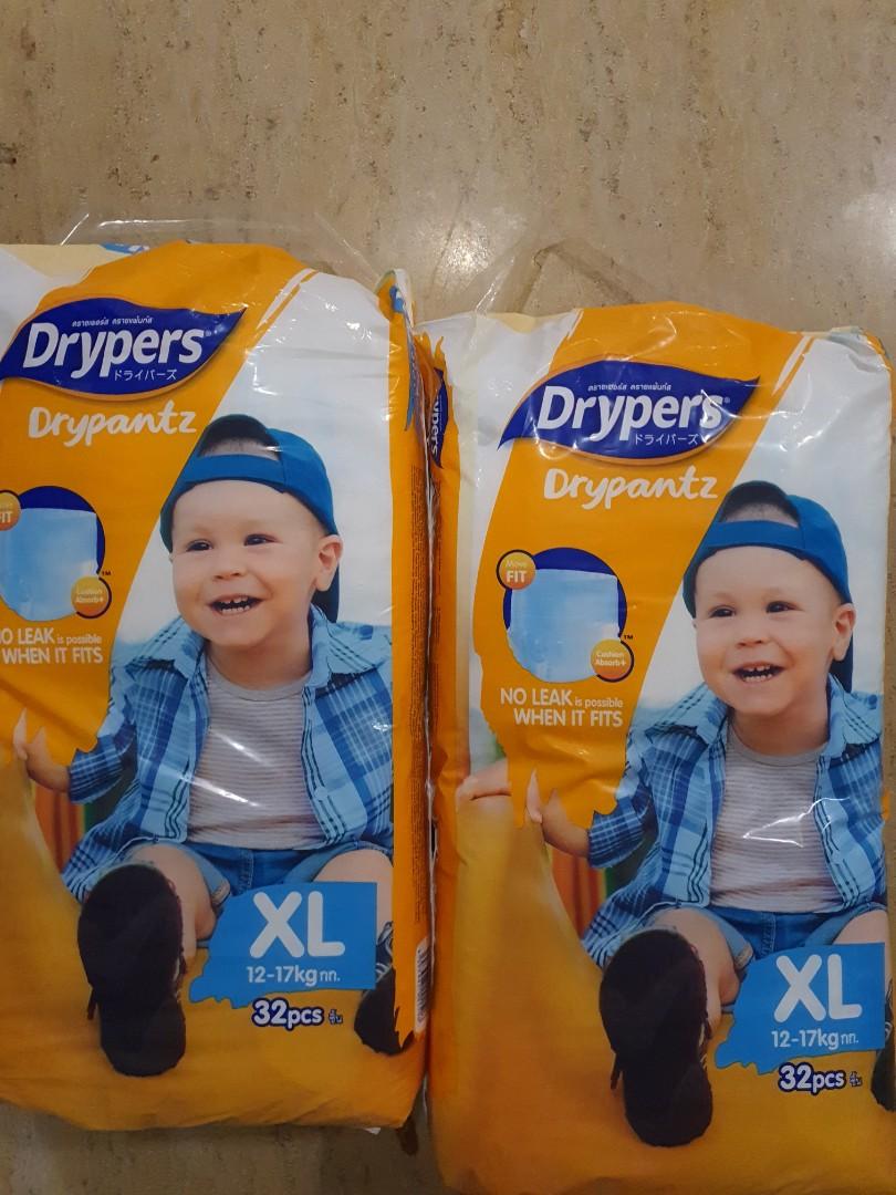 Drypers XL drypants, Babies & Kids, Bathing & Changing, Diapers & Baby ...