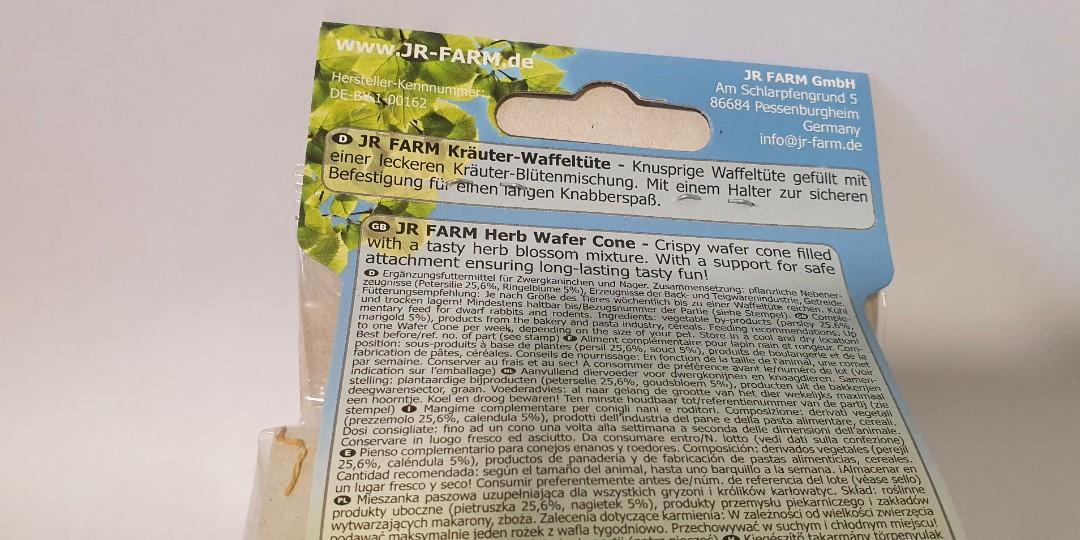 Hamster Herb Wafer Cone, Pet Supplies, Pet Food on Carousell