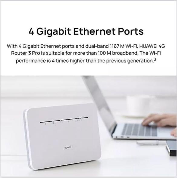 Huawei 300Mbps 5G/4G Sim Card Router [4 Lan Port Wifi Sim Card Router ...