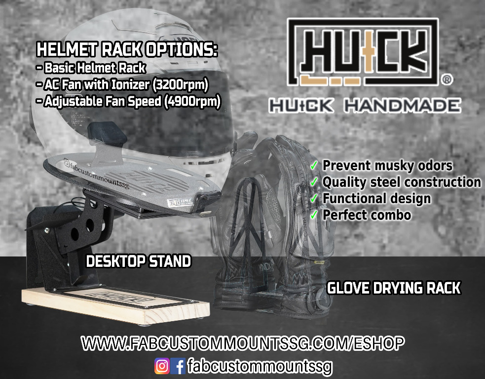 HUCK Helmet Drying Rack (Basic, 3000RPM USB Fab, 3200RPM with Ionizer ...