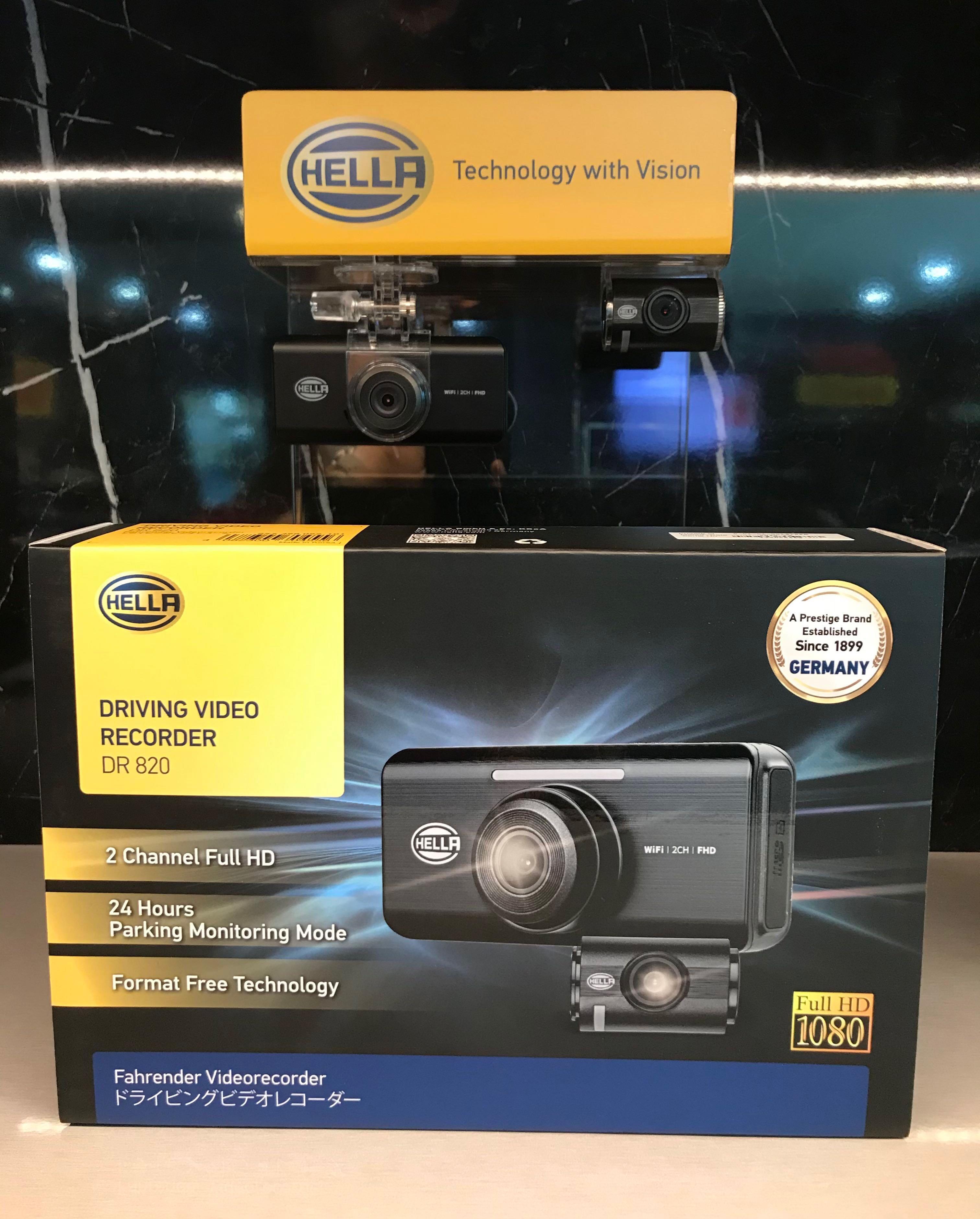 [Installation Incl.] HELLA DR 820 Dash Cam 2 CH Front & Back Car Camera ...