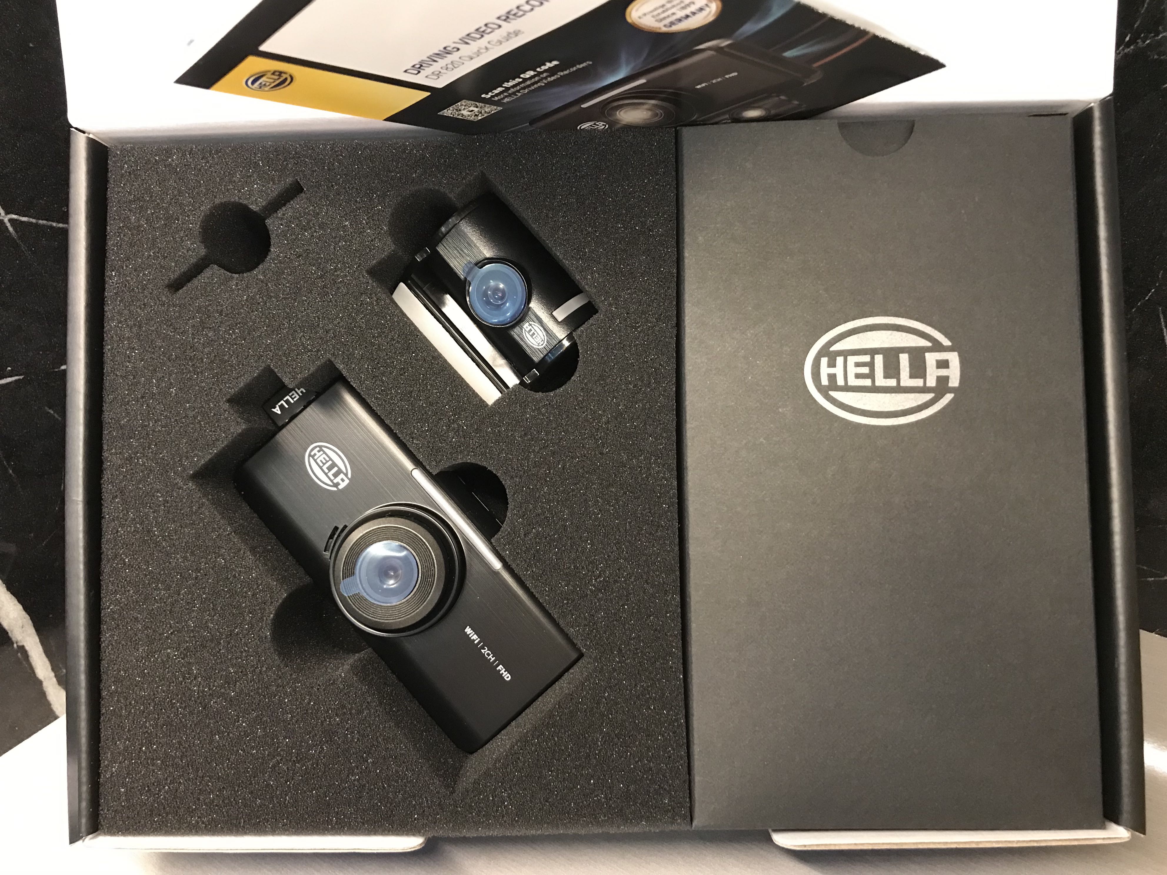 [Installation Incl.] HELLA DR 820 Dash Cam 2 CH Front & Back Car Camera ...