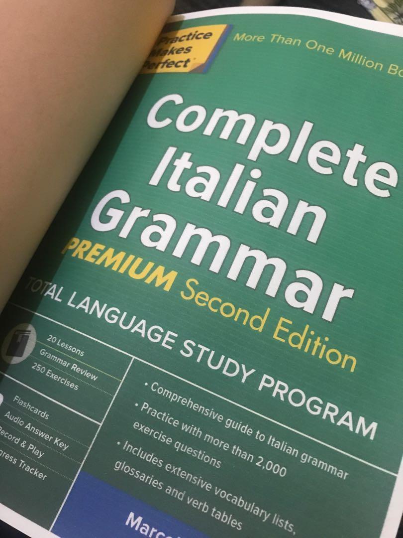 Italian grammar; Italian book self study Reading Textbook, Hobbies ...