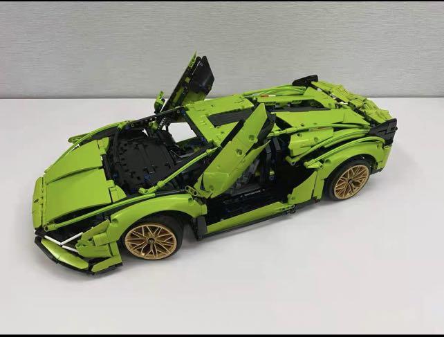 Lego MOC Technic Super Car Set : Green Lamborghini, Hobbies & Toys ...