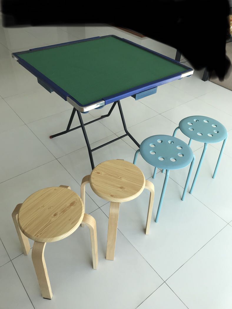 Mahjong Table & Chairs, Furniture & Home Living, Furniture, Tables ...