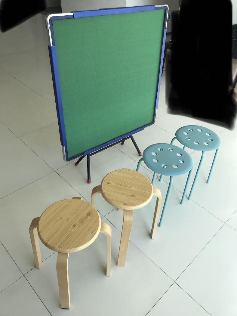 Mahjong Table & Chairs, Furniture & Home Living, Furniture, Tables ...