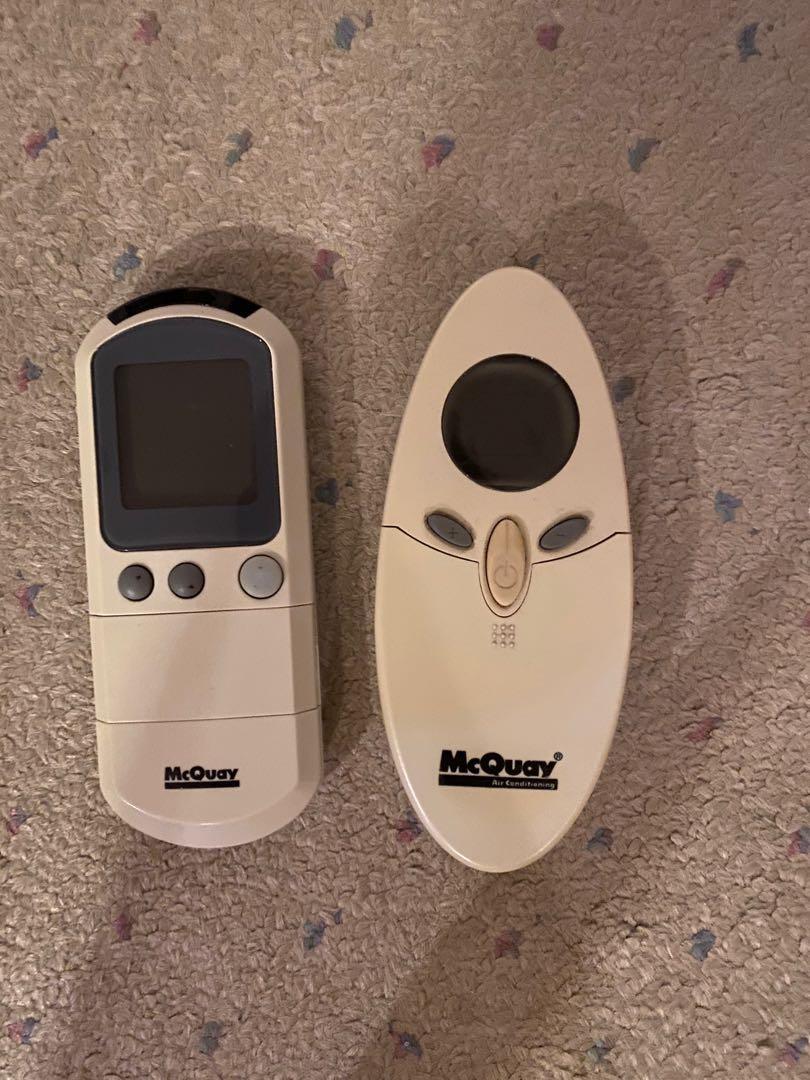 MCQUAY GENUINE ORIGINAL AIRCON REMOTE CONTROL, TV & Home Appliances ...