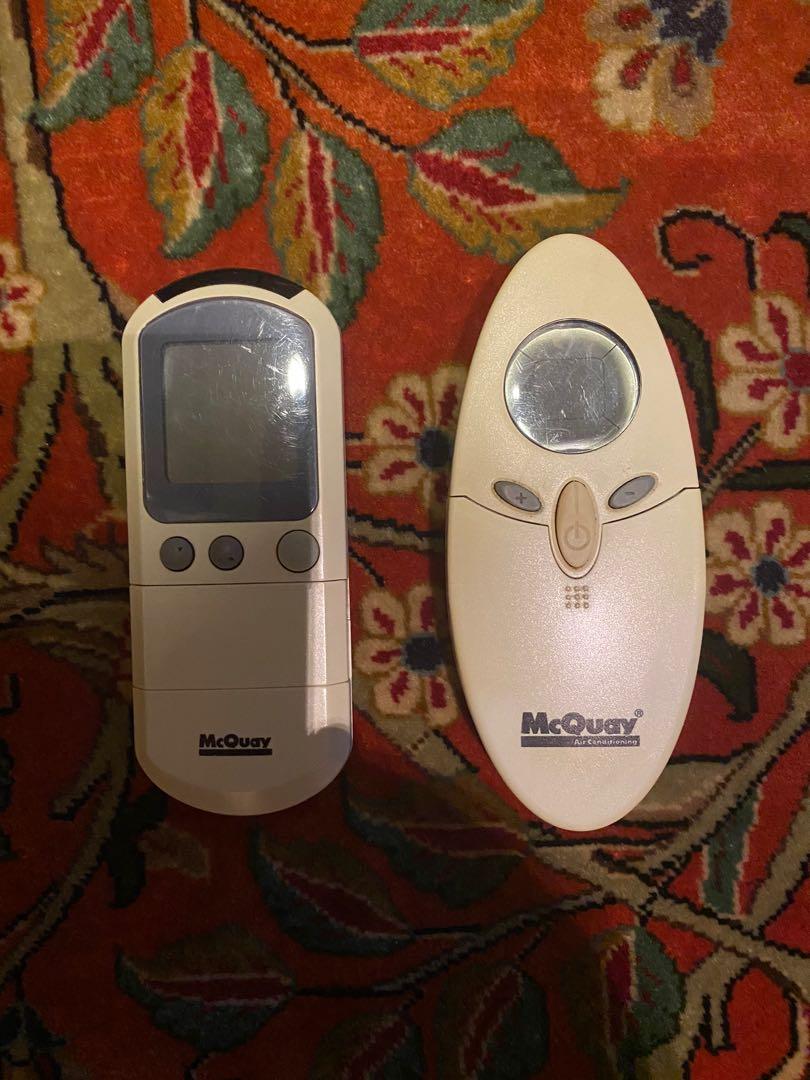 MCQUAY GENUINE ORIGINAL AIRCON REMOTE CONTROL, TV & Home Appliances ...