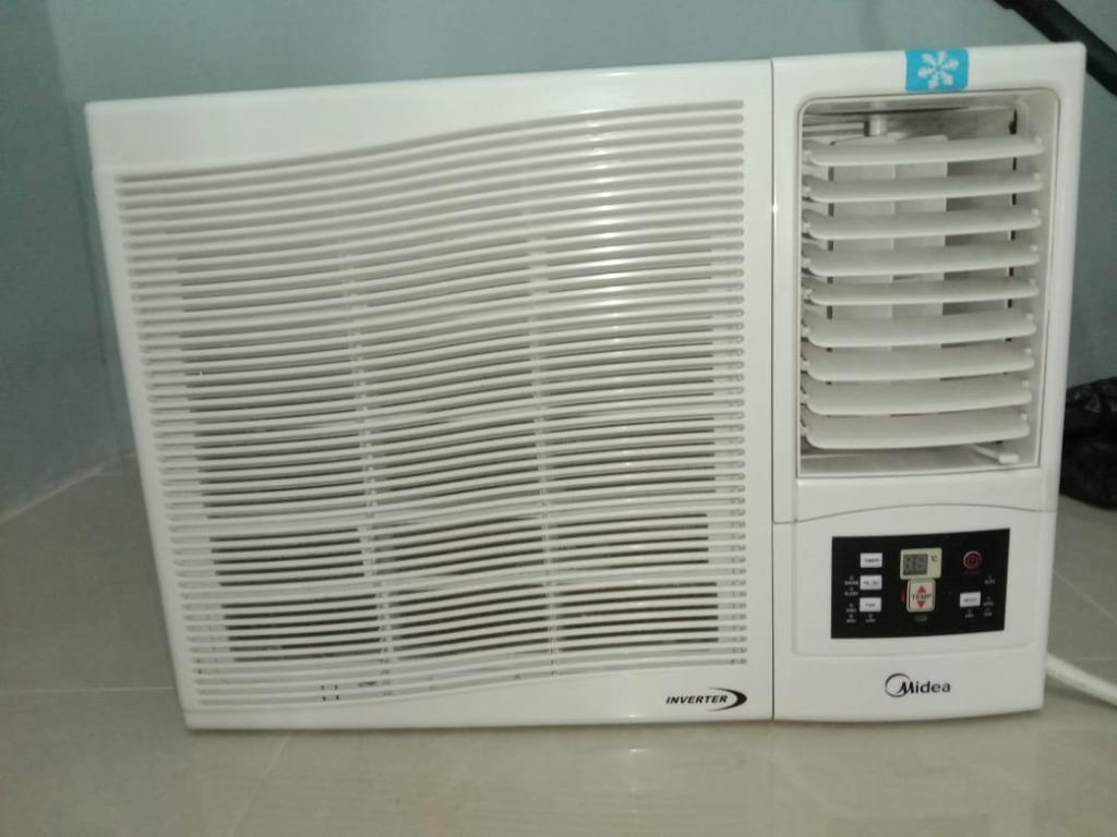 MIDEA 1HP WINDOW TYPE INVERTER AIRCON, TV & Home Appliances, Air ...