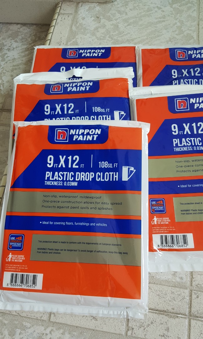 Nippon plastic drop cloth, Everything Else on Carousell