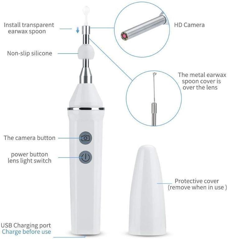 Otoscope,microscope digital usb camera,Ear Endoscope,Ear Cleaner Camera ...