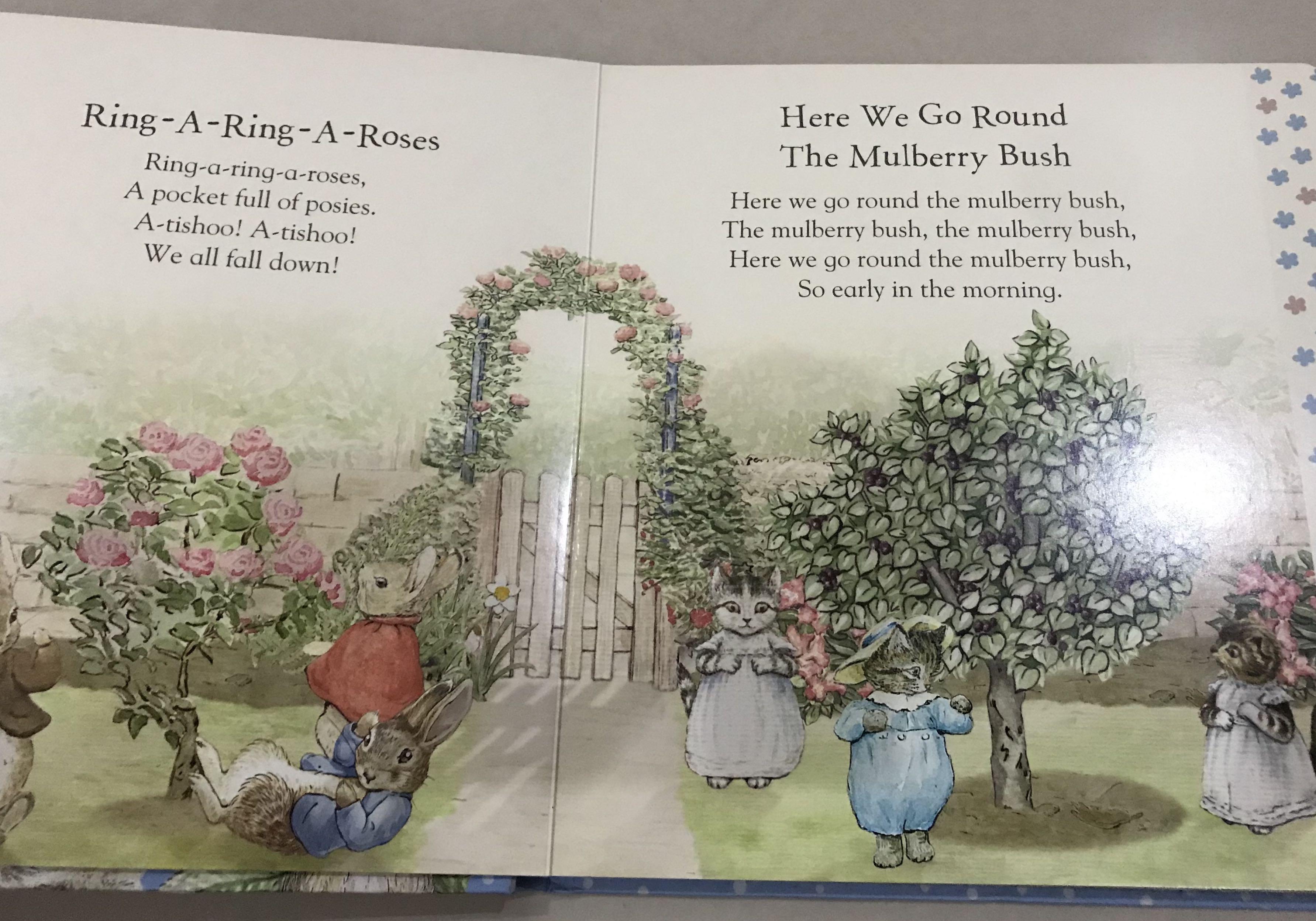 Peter Rabbit Nursery Rhyme Board Book, Books & Stationery, Children's ...