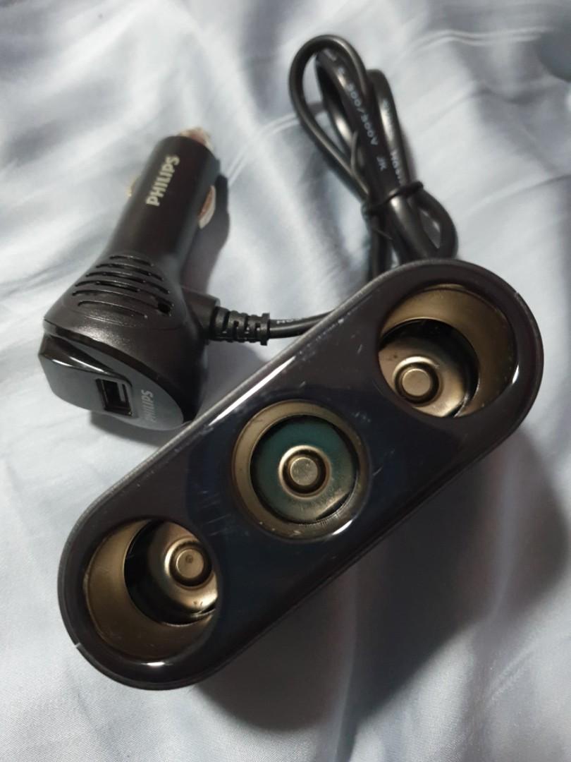 Philips Car Power Socket adaptor [3 outlet], Car Accessories ...