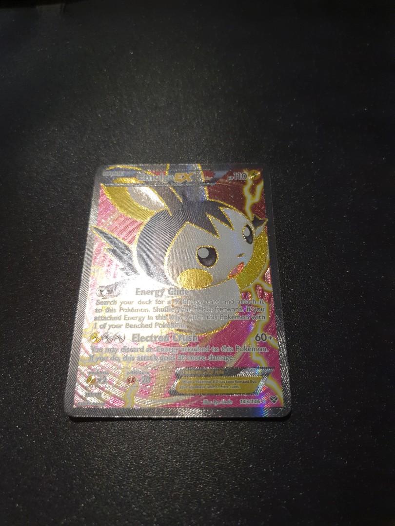 Pokemon TCG XY Base Set Emolga EX Full Art Ultra Rare Card, Hobbies ...