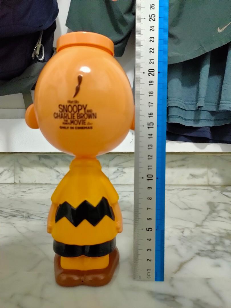 Snoopy and Charlie brown the peanut movie water bottle/figurine ...