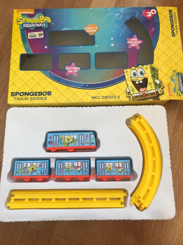 spongebob train set, Hobbies & Toys, Toys & Games on Carousell