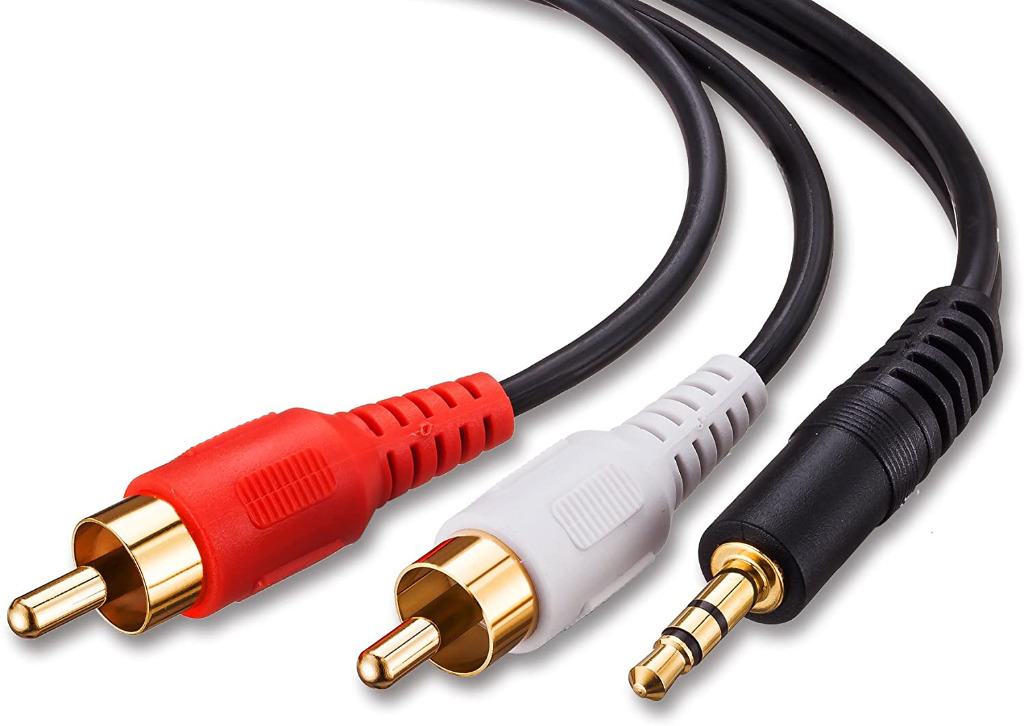 Tanbin AUX 3.5mm to 2 RCA Male to Male Audio, Stereo and Aux Cable ...