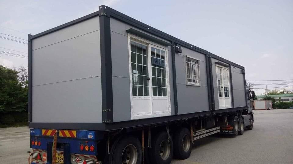 TRAILER CONTAINER VAN / MOBILE CONTAINER VAN / BARRACKS / OFFICE ...