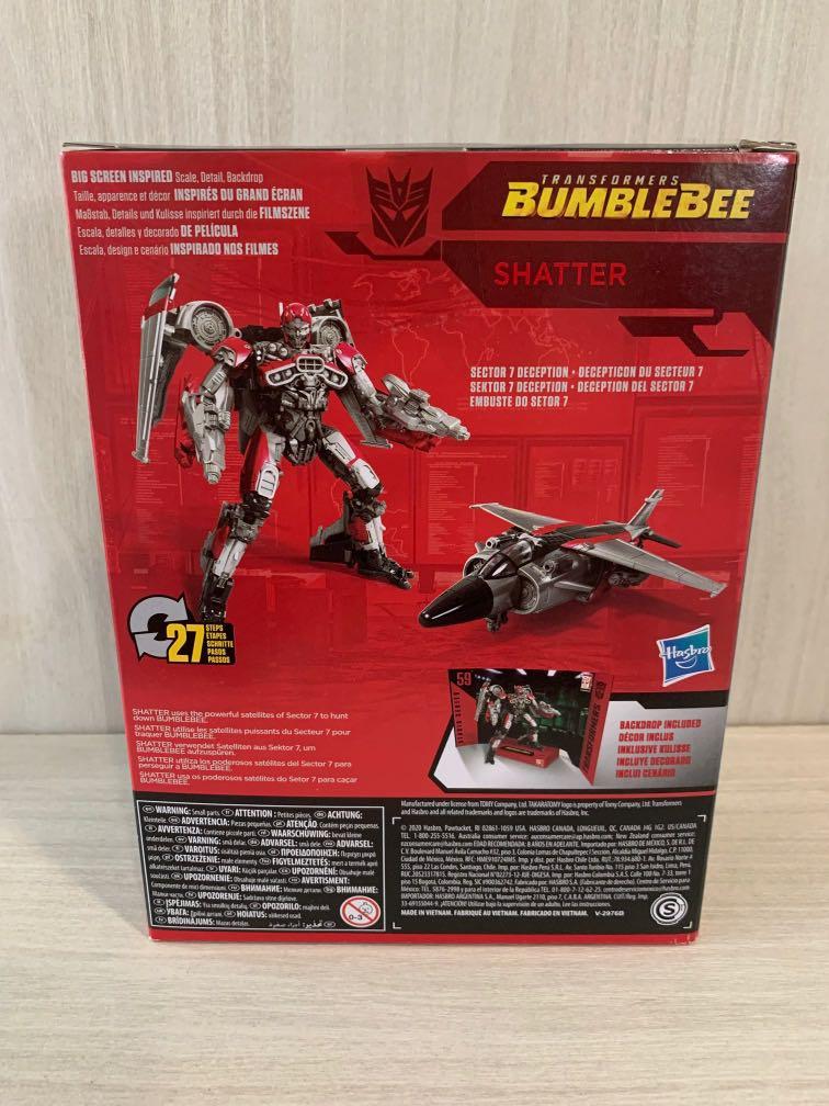 Transformers Toys Studio Series 59 Deluxe Class Bumblebee Movie Shatter ...