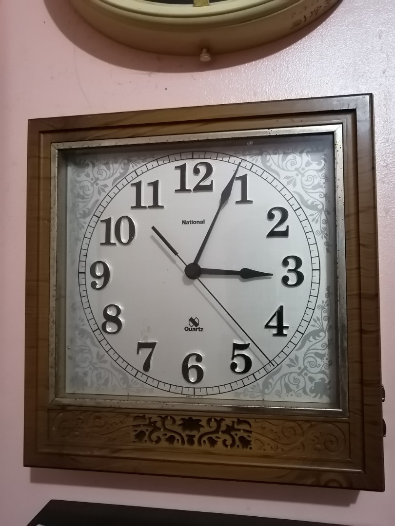 Vintage National wall clock, Hobbies & Toys, Memorabilia & Collectibles ...