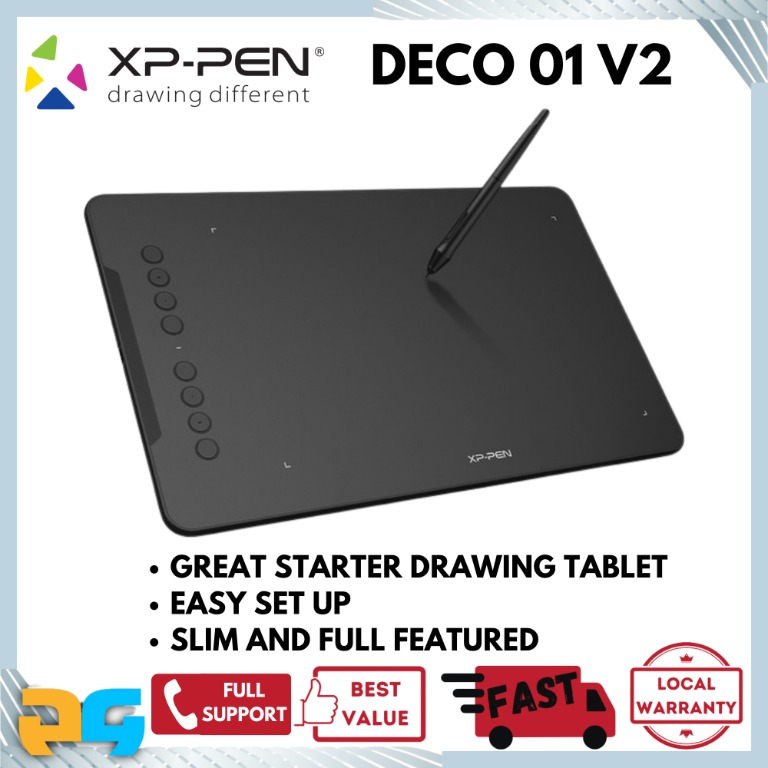 XP Pen Deco 01 V2 Drawing Tablet, Computers & Tech, Parts & Accessories ...