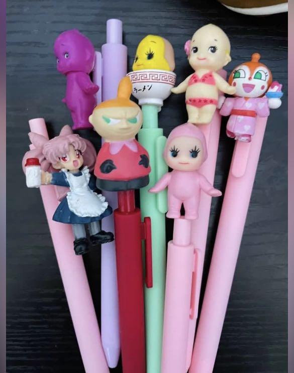 卡通原子筆 Moomin Kewpie 美少女戰士 $49-69, 興趣及遊戲, 手作＆自家設計, 文具 - Carousell