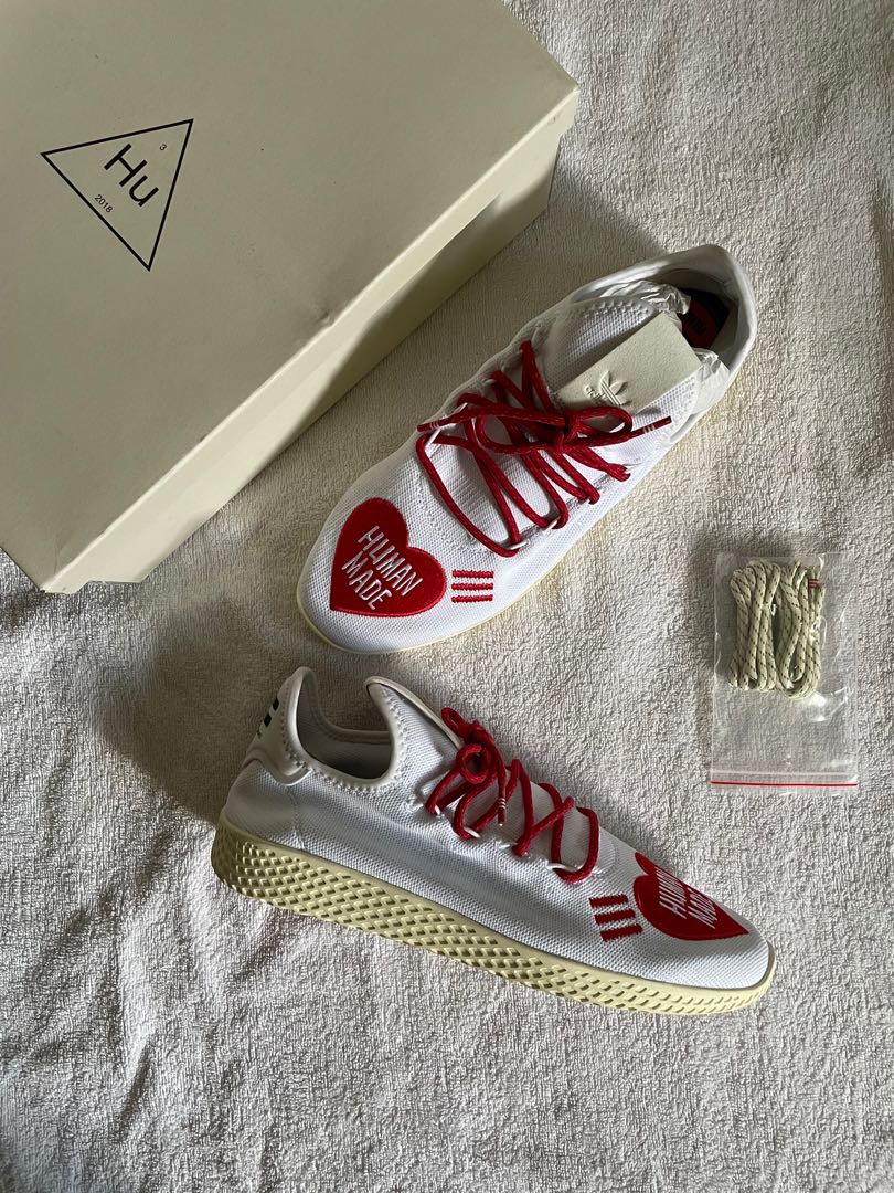 Adidas x Human Made x Pharrell Williams Tennis Hu UK9.5, Men's Fashion ...