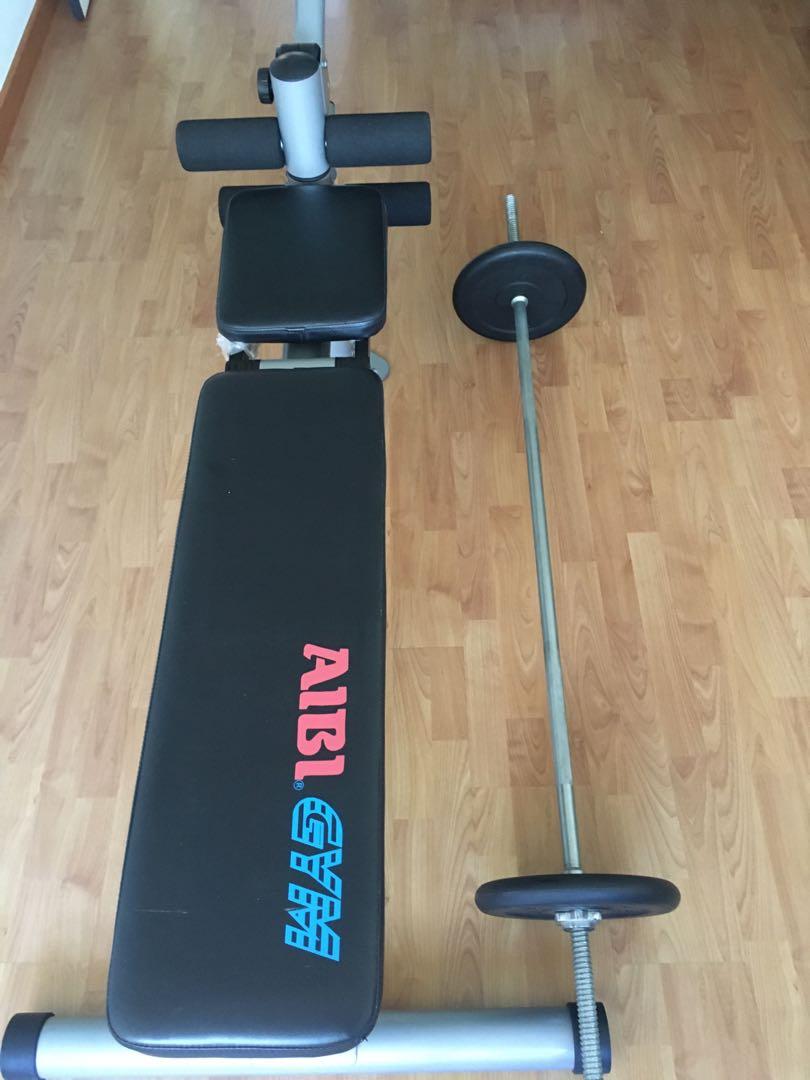 Aibi gym bench (used), Sports Equipment, Exercise & Fitness, Cardio ...