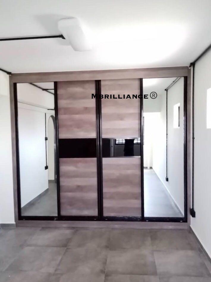 Built in wardrobe with side table, Furniture & Home Living, Furniture ...