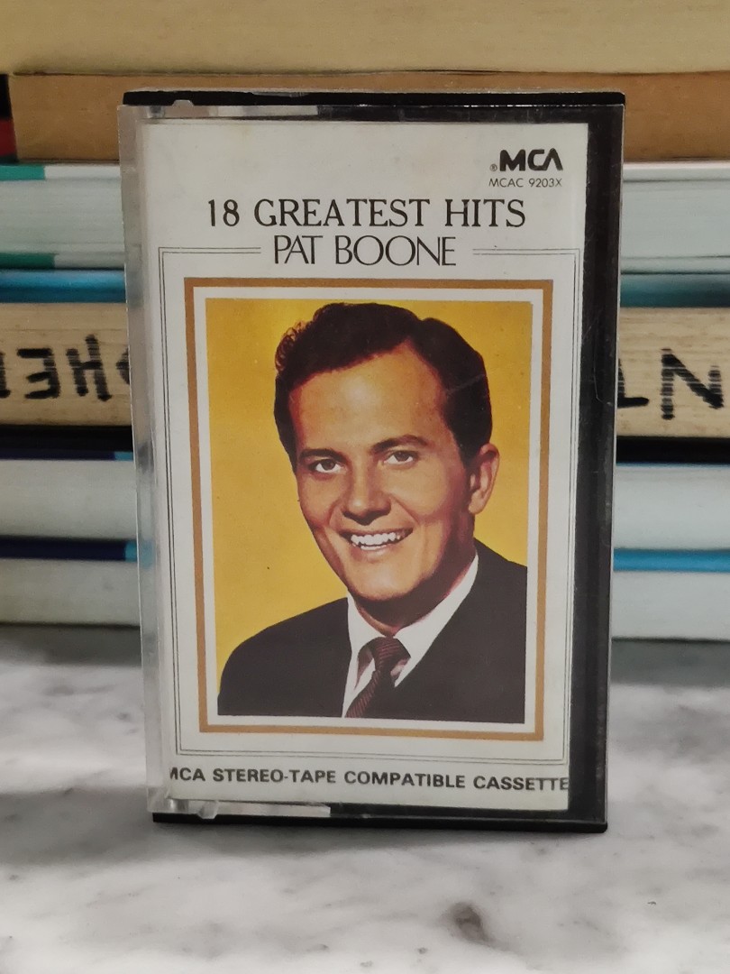 (Cassette) Pat Boone 18 Greatest Hits, Hobbies & Toys, Music & Media ...