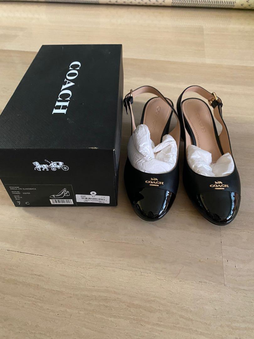 Coach Erica Slingback, Luxury, Sneakers & Footwear on Carousell