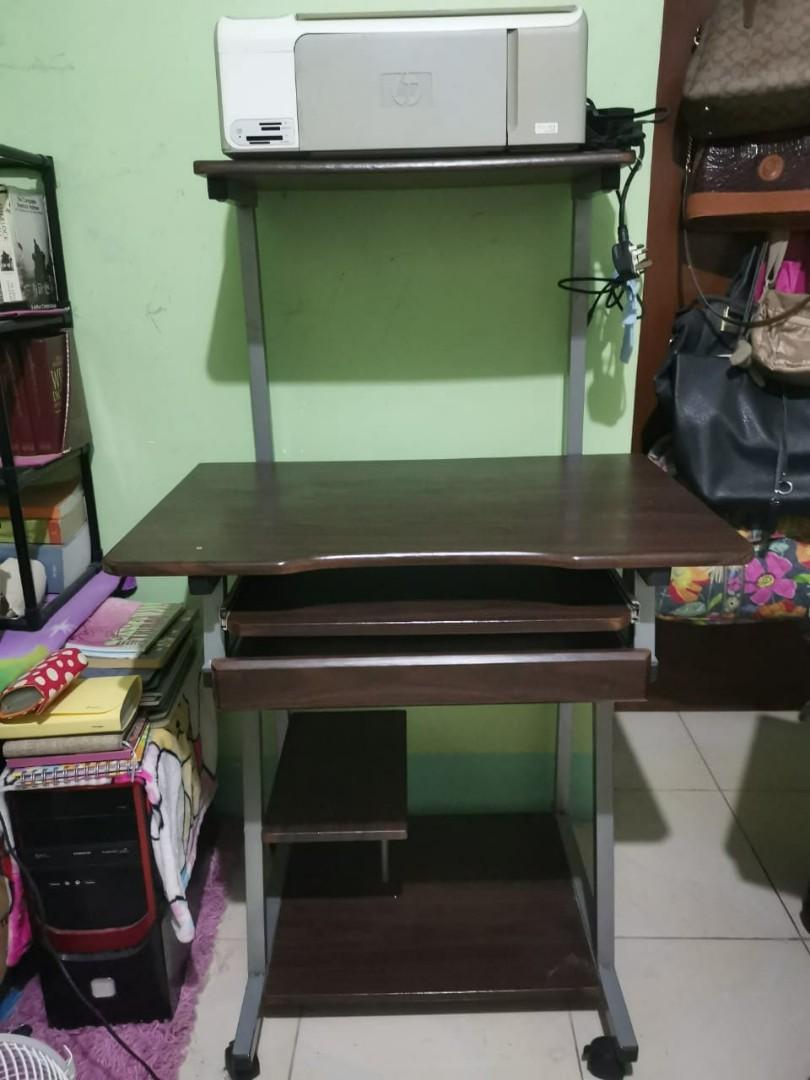 Computer table w/ FREE HP printer Bundle, Furniture & Home Living ...