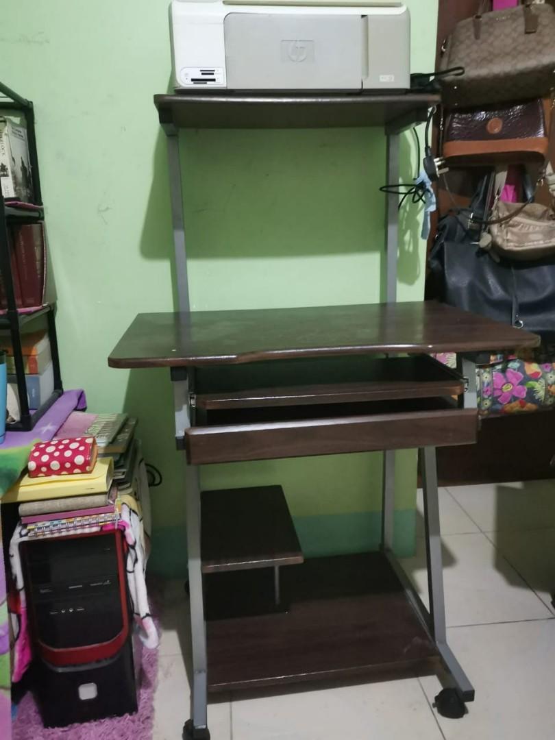 Computer table w/ FREE HP printer Bundle, Furniture & Home Living ...