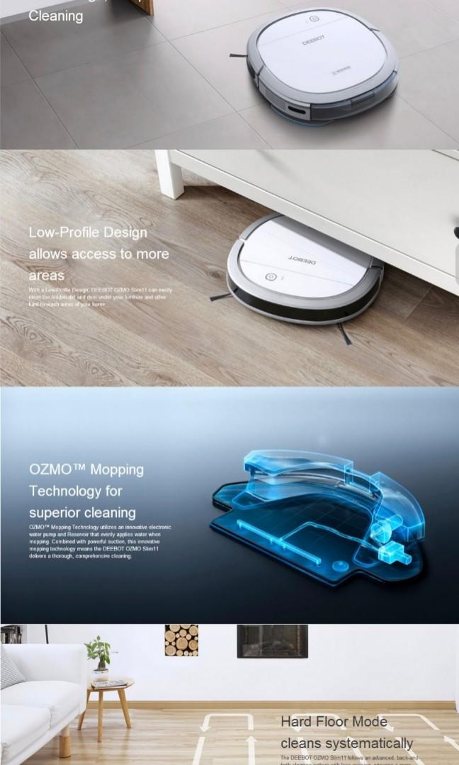 Deebot Robotics Ozmo Slim, TV & Home Appliances, Vacuum Cleaner ...