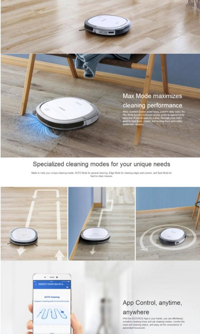Deebot Robotics Ozmo Slim, TV & Home Appliances, Vacuum Cleaner ...
