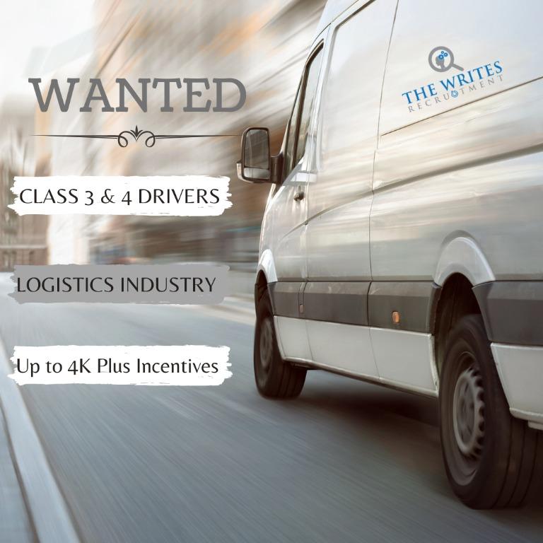 Delivery Driver (Class 3 AND 4), Jobs, Transport & Delivery on Carousell