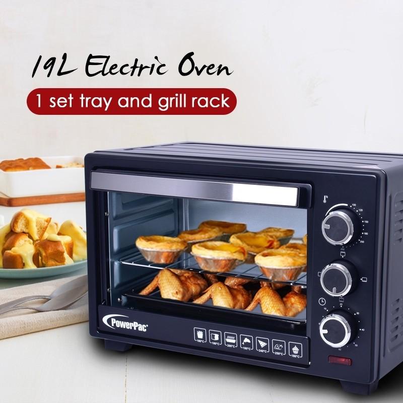 Electric Oven PowerPac 19L Electric Oven with 1 sets of baking tray and ...