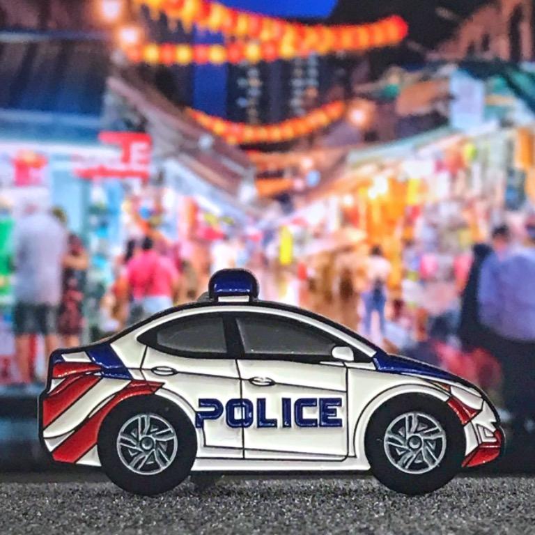 SPF FRC (Police Car) - Hyundai Elantra Pin/Magnet for bags/ bicycle bag ...