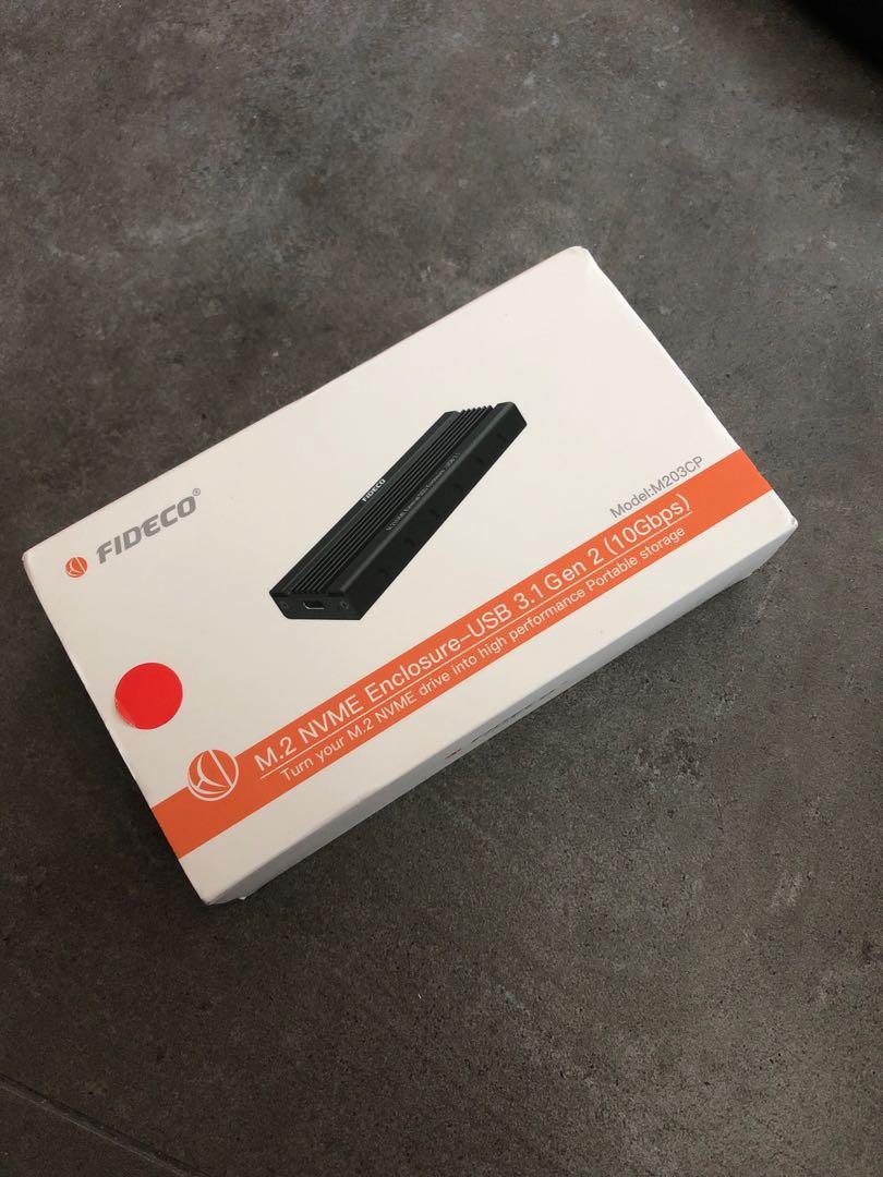 Fideco NVME SSD Enclosure, Computers & Tech, Parts & Accessories, Hard ...