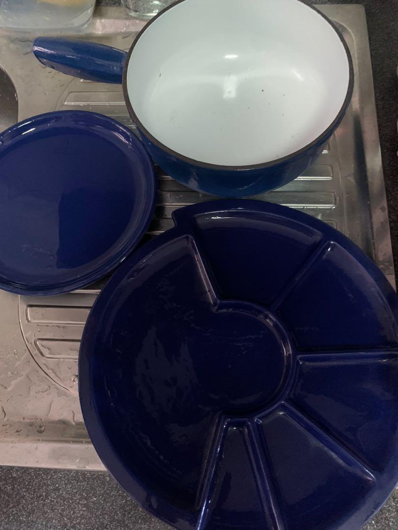 French fondue set with hot stone grill, TV & Home Appliances, Kitchen ...
